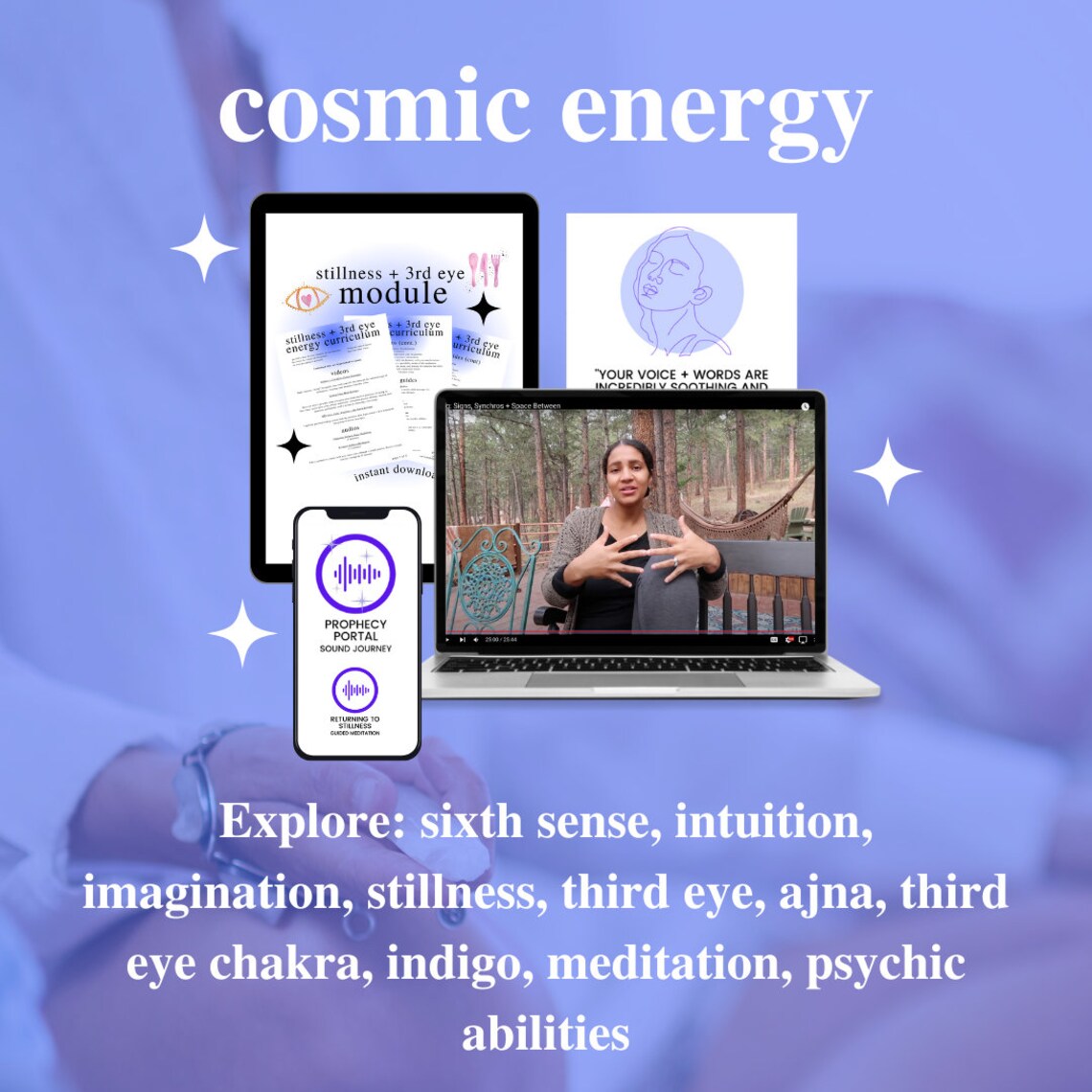 Stillness + Third Eye Chakra Energy ONLINE COURSE - Self Healing ...