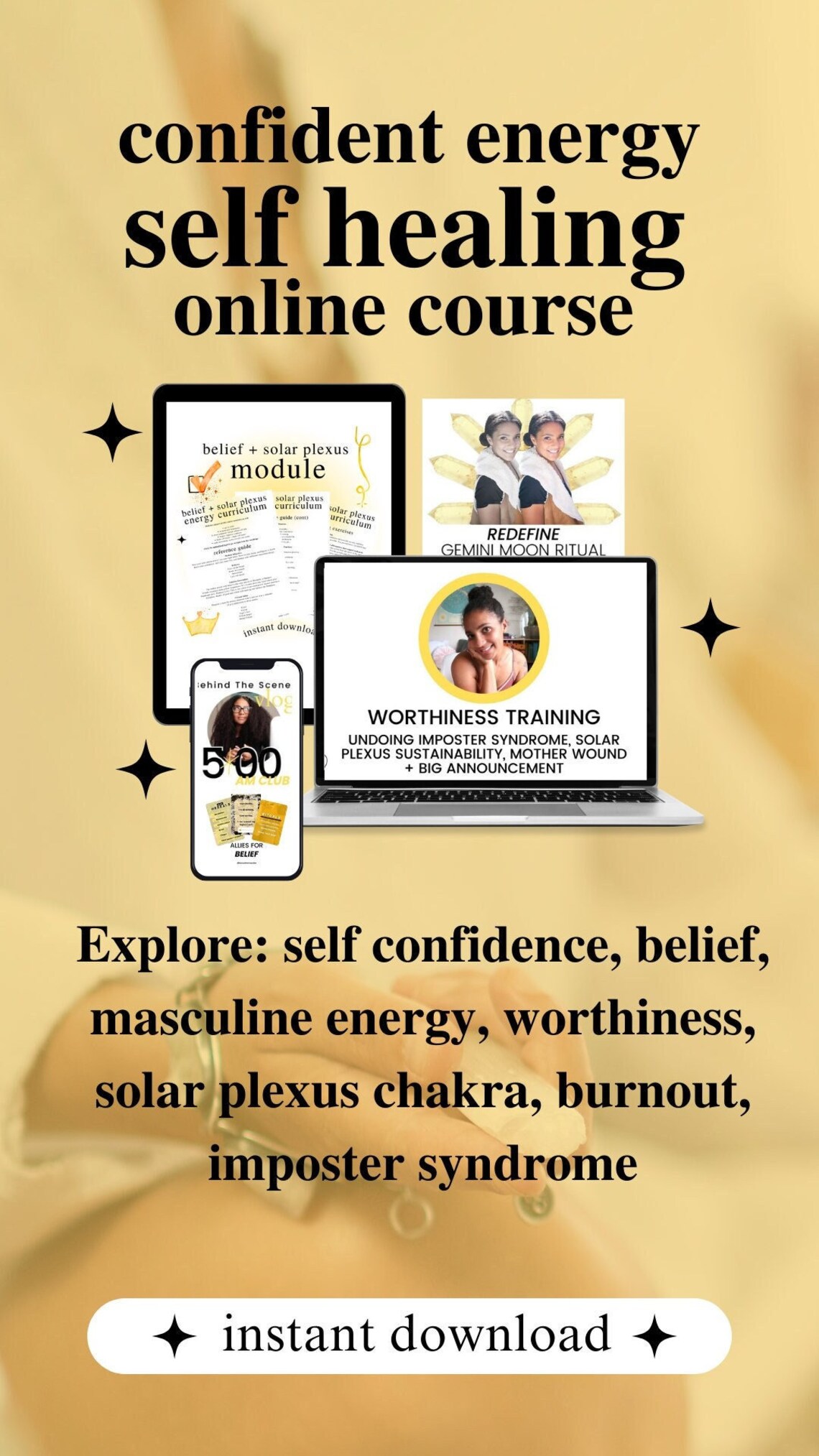Confidence, Belief + Solar Plexus Chakra Energy ONLINE Course-self Healing Guidance, Practices ...