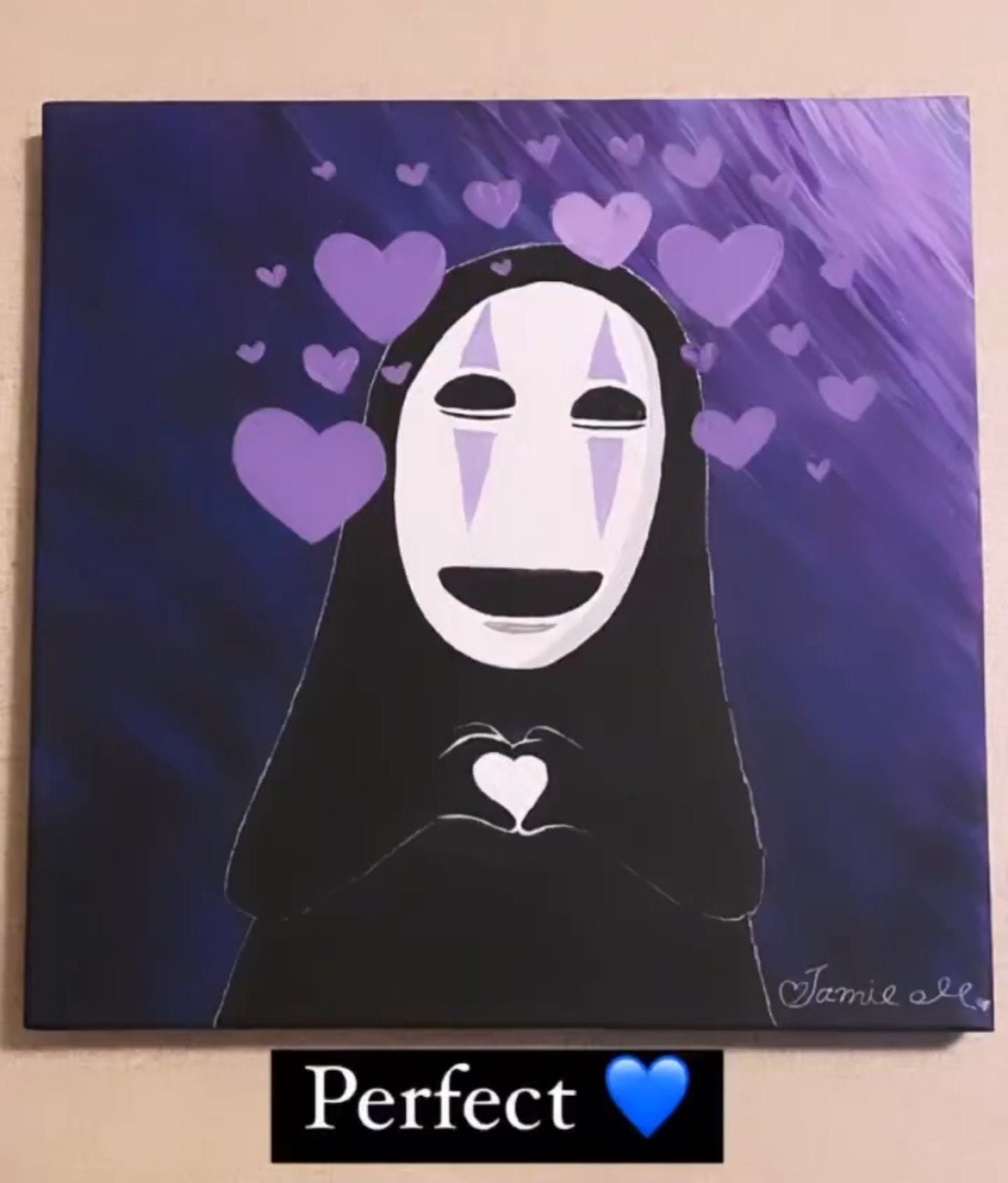 No Face From Spirited Away Painting - Etsy