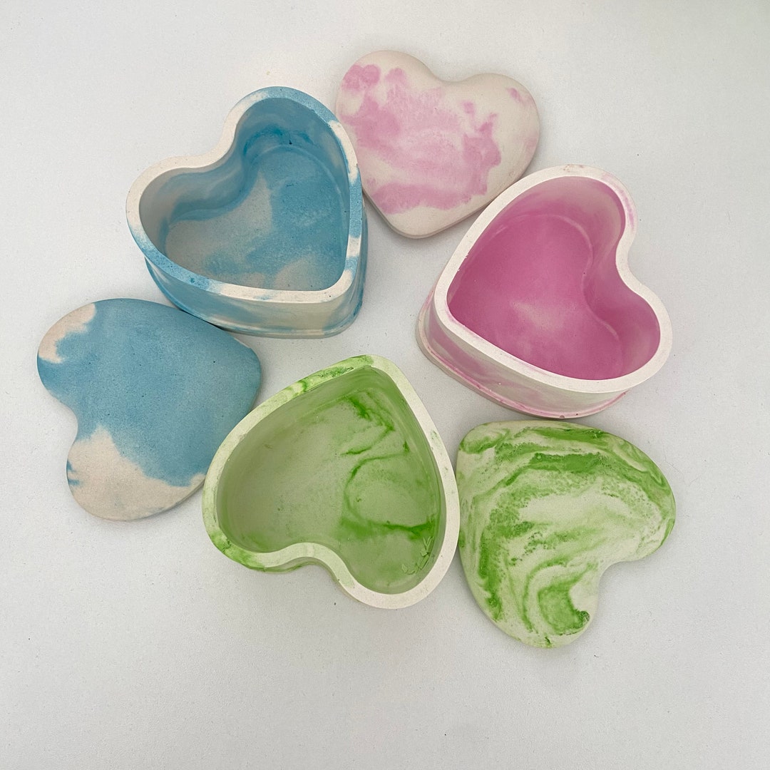 Jewelry Box, Gift Box, Handmade Casting Box, Plaster Ceramic Box - Etsy