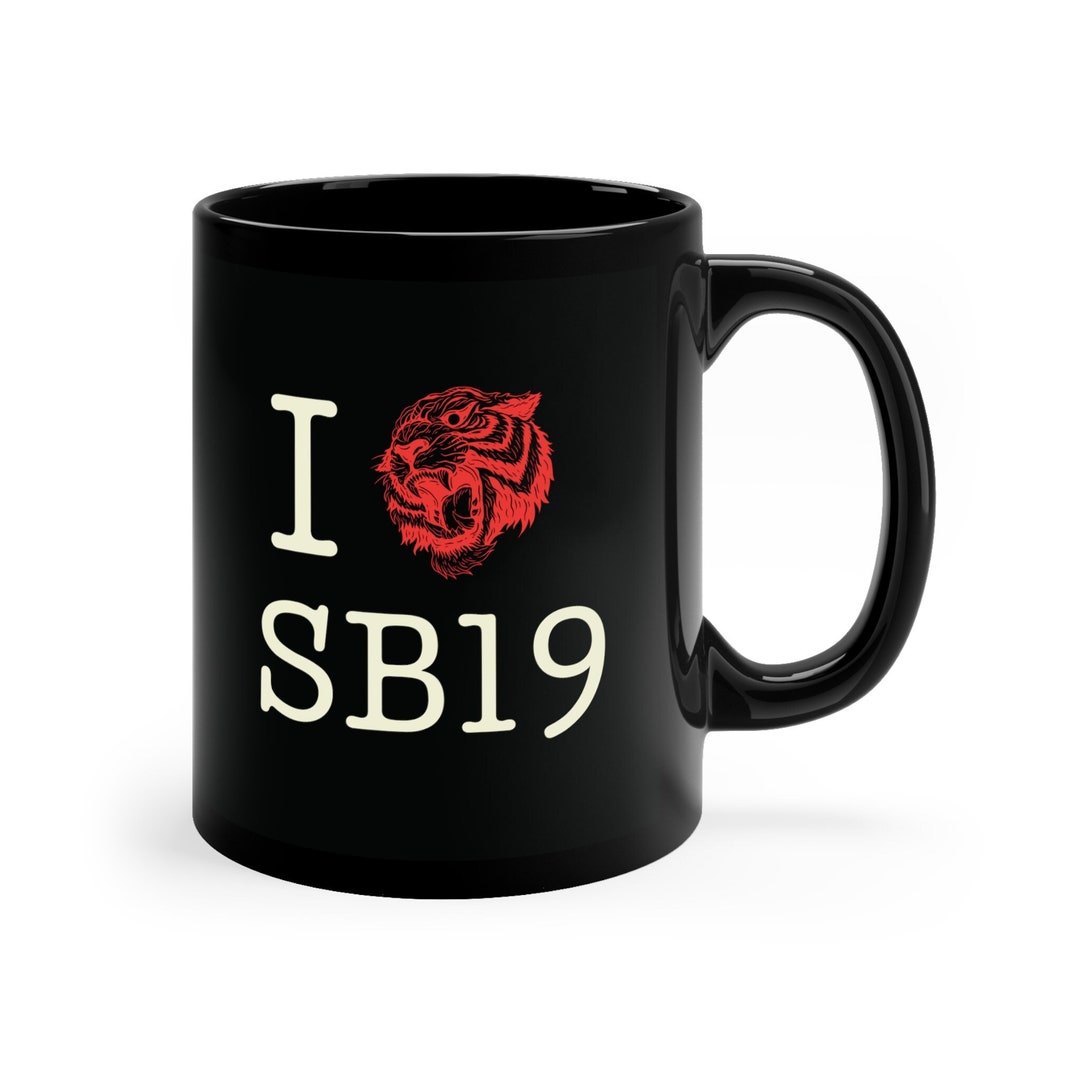 I Stan SB19 Oz Black Mug,gento,ken,stell,josh,pablo,justin,pinoy,pinay ...