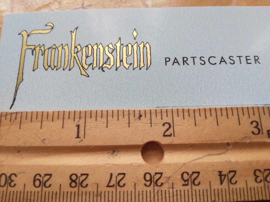 Electric Guitar Waterslide Decal, Metallic Ink Guitar Decal, Premium ...