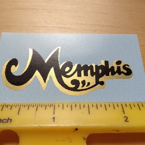 Memphis Electric Guitar Waterslide Decal, Metallic Ink Guitar Decal ...