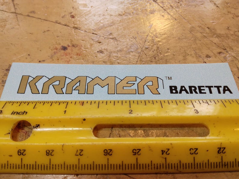 Metallic Gold Kramer Baretta Electric Guitar Waterslide Decal - Etsy