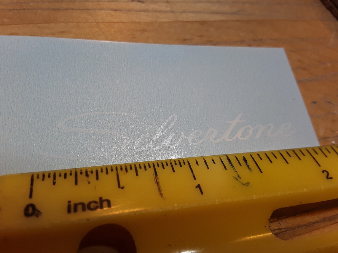 SILVERTONE 1960s Japanese Guitar Headstock Waterslide Decal Etsy