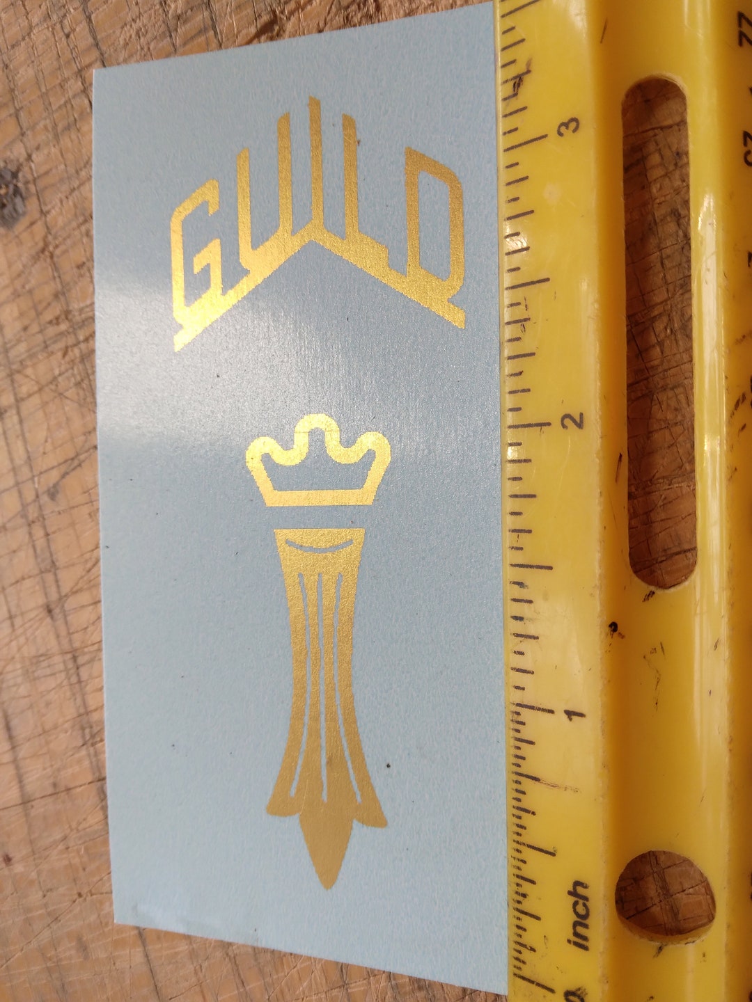 Acoustic Guitar Waterslide Decal, Metallic Ink Guitar Decal, Premium ...