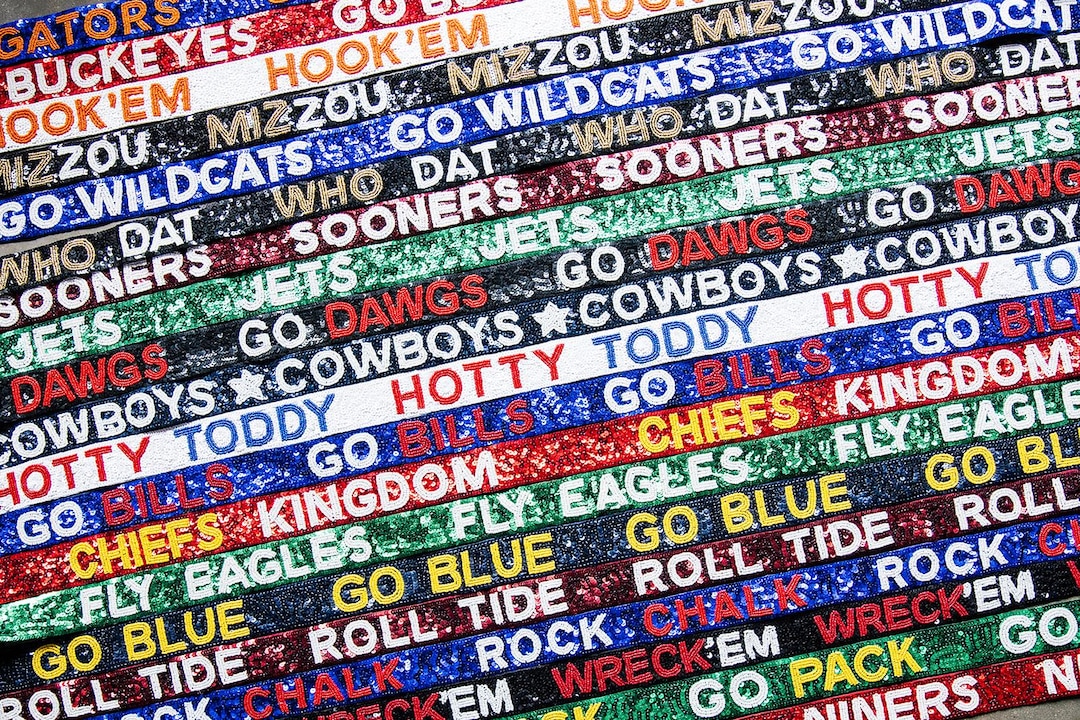 Sequin Beaded Gameday Purse Strap - Stadium Approved Bag Strap - Etsy