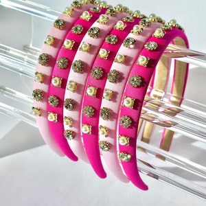 Knotted Headbands Crystal Bling Headbands With Jewels Tie Dye Headband ...