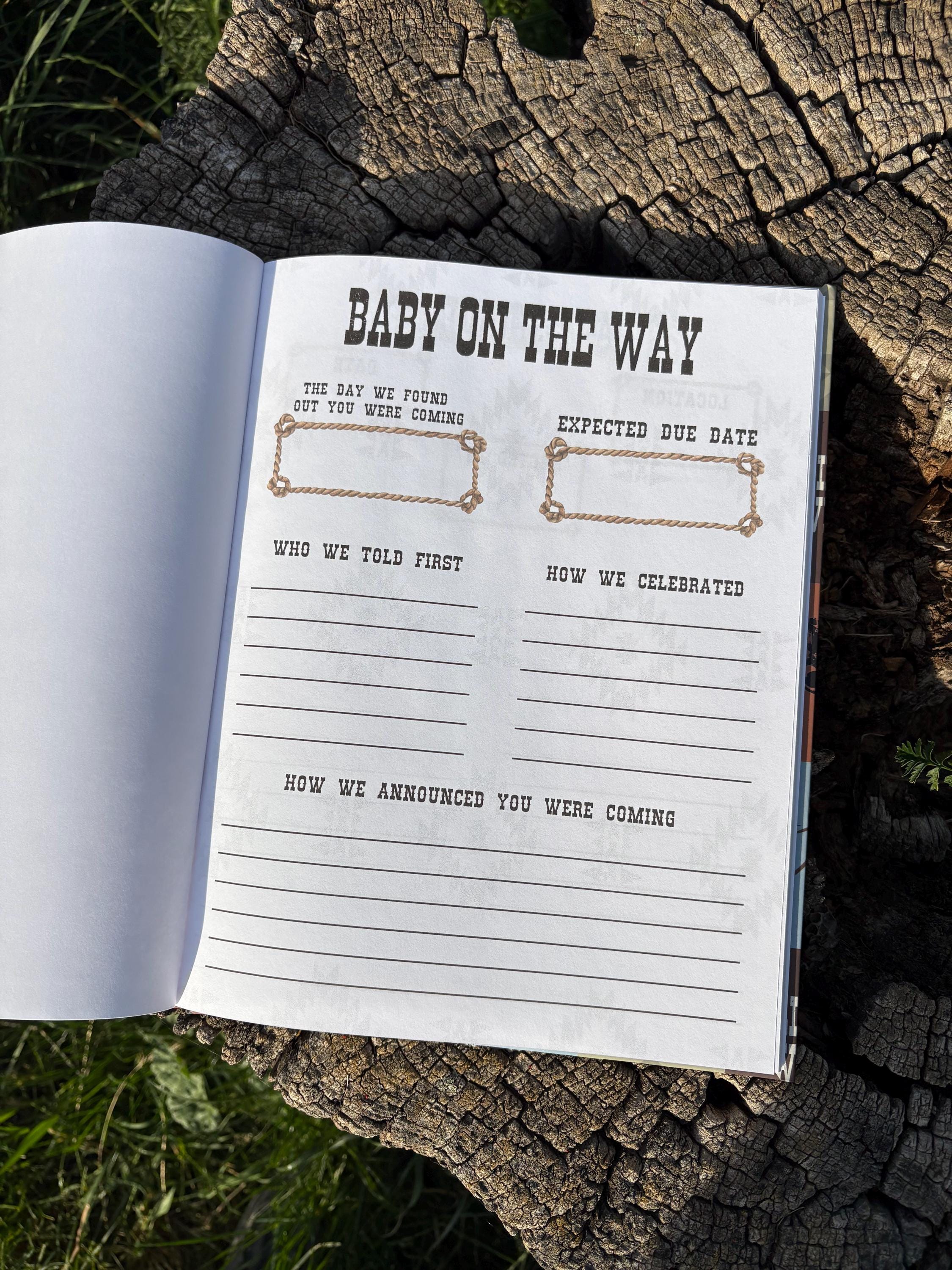 Western Baby Memory Book - Etsy