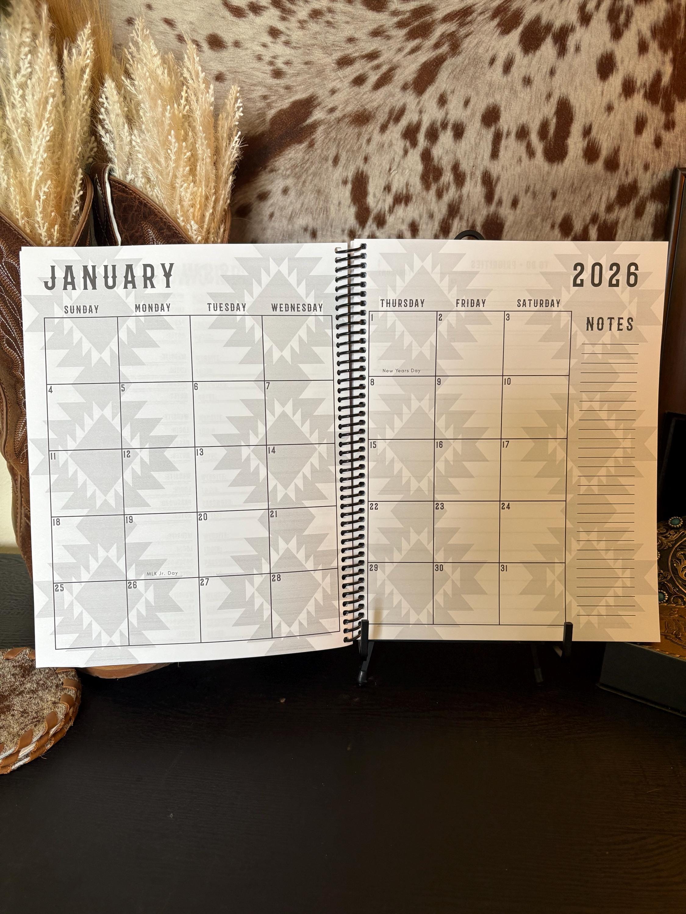 2026 Western Daily Planner - Etsy