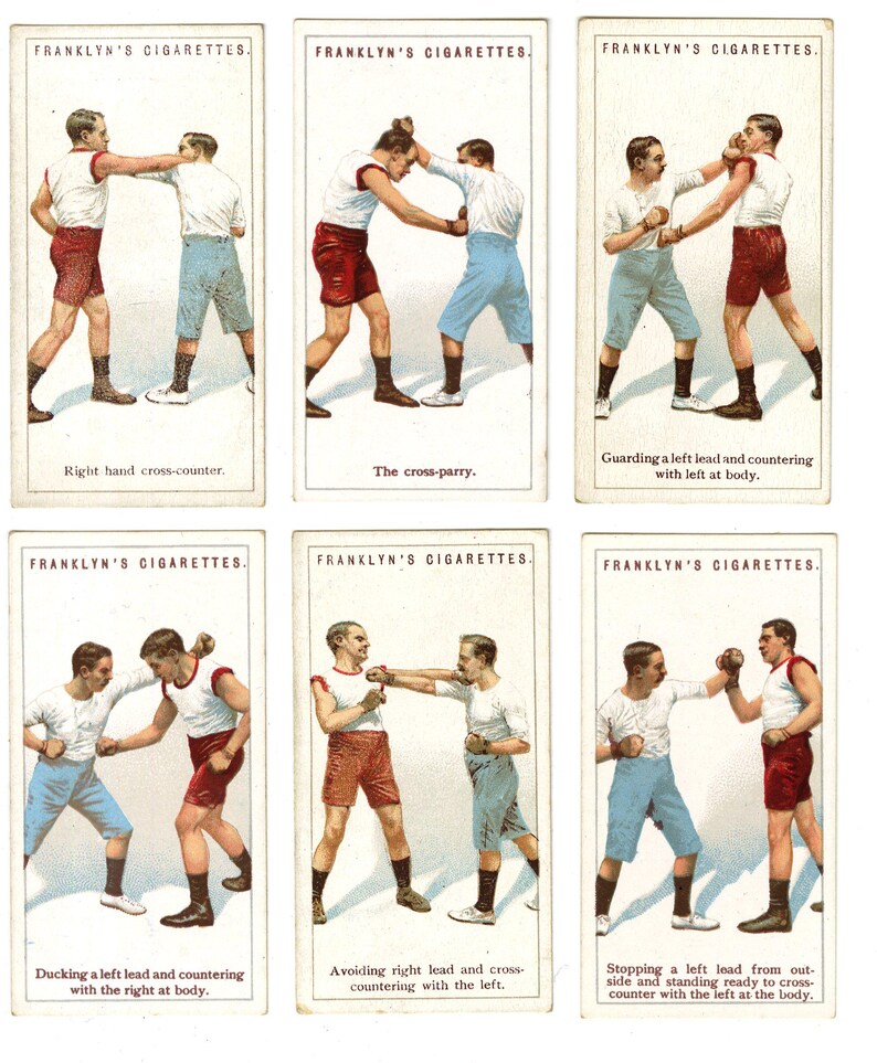 BOXING TRADE CARDS. Circa 1920, Original & Antique - Etsy