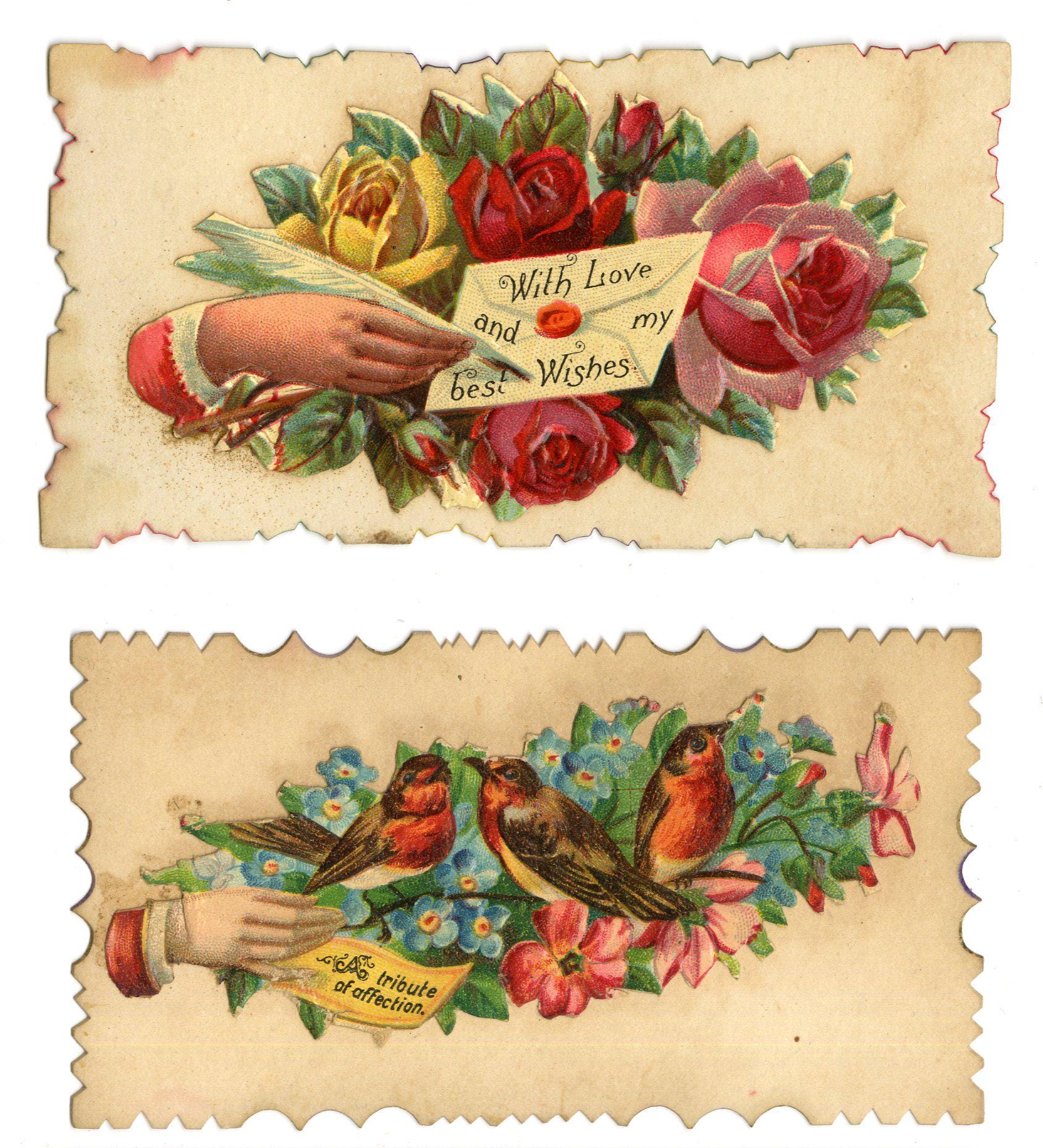 10 VICTORIAN CALLING CARDS, Circ 1910. Original & Antique - Etsy