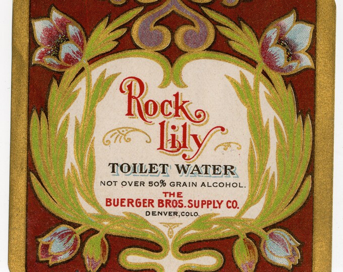 ENGLISH PERFUME LABEL, Circa 1930, Vintage - Etsy