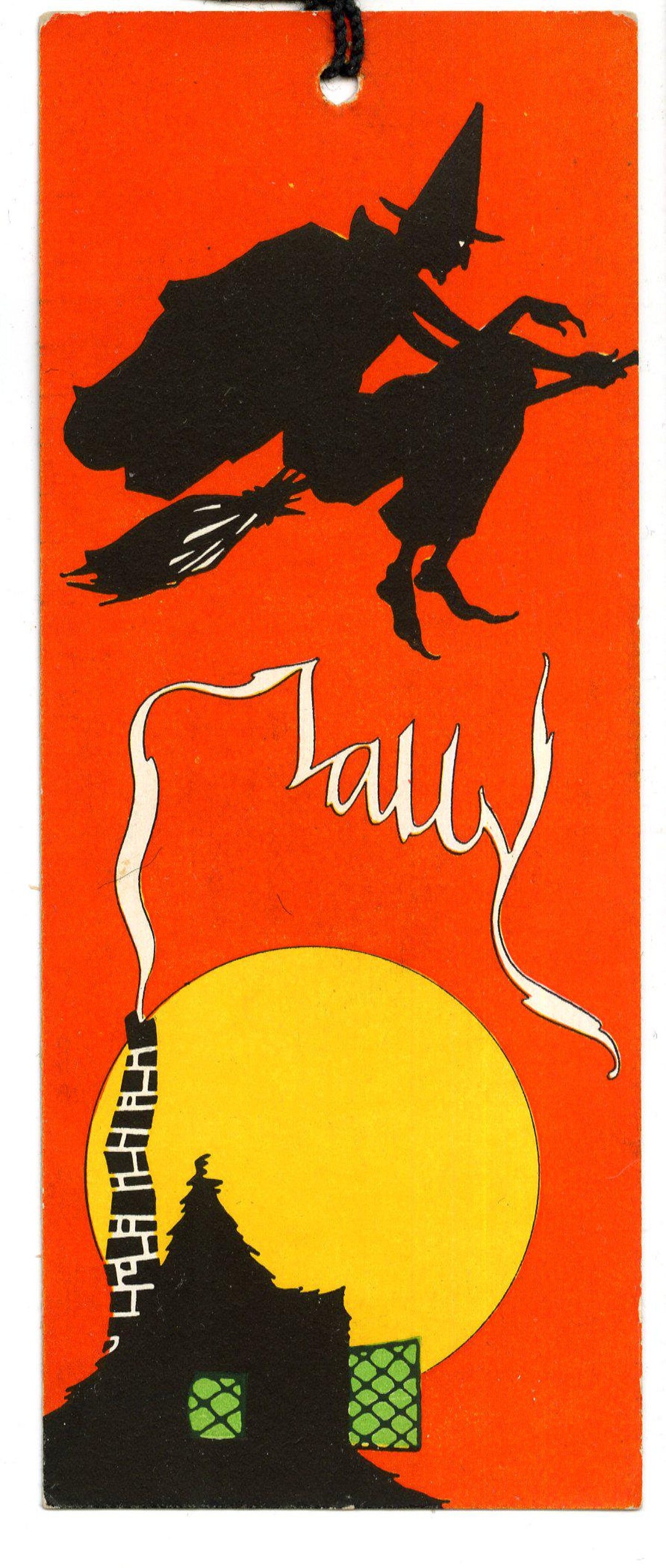 HALLOWEEN TALLY CARD. Circa 1930, Vintage - Etsy