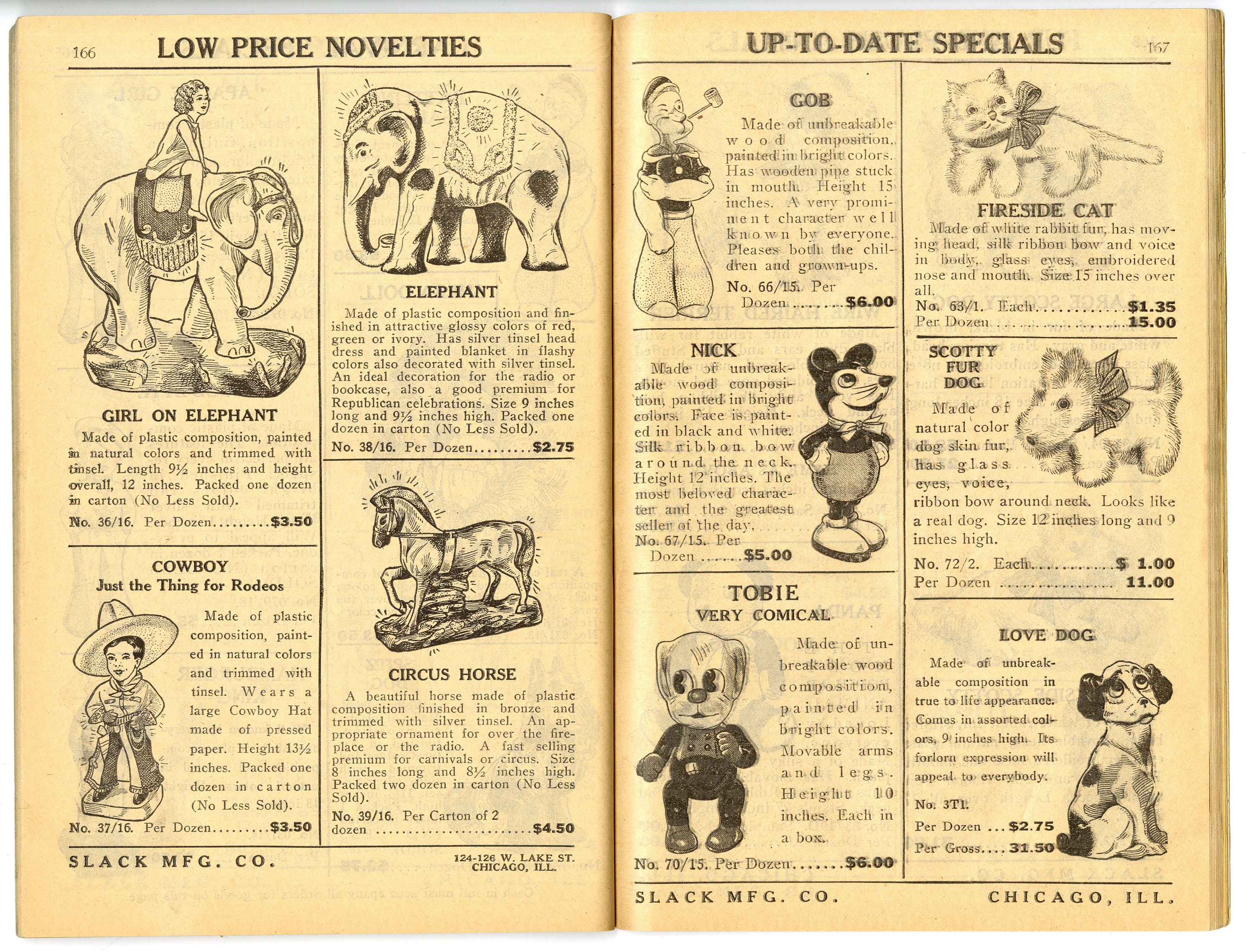 NOVELTY CATALOG, Circa 1940. Vintage - Etsy