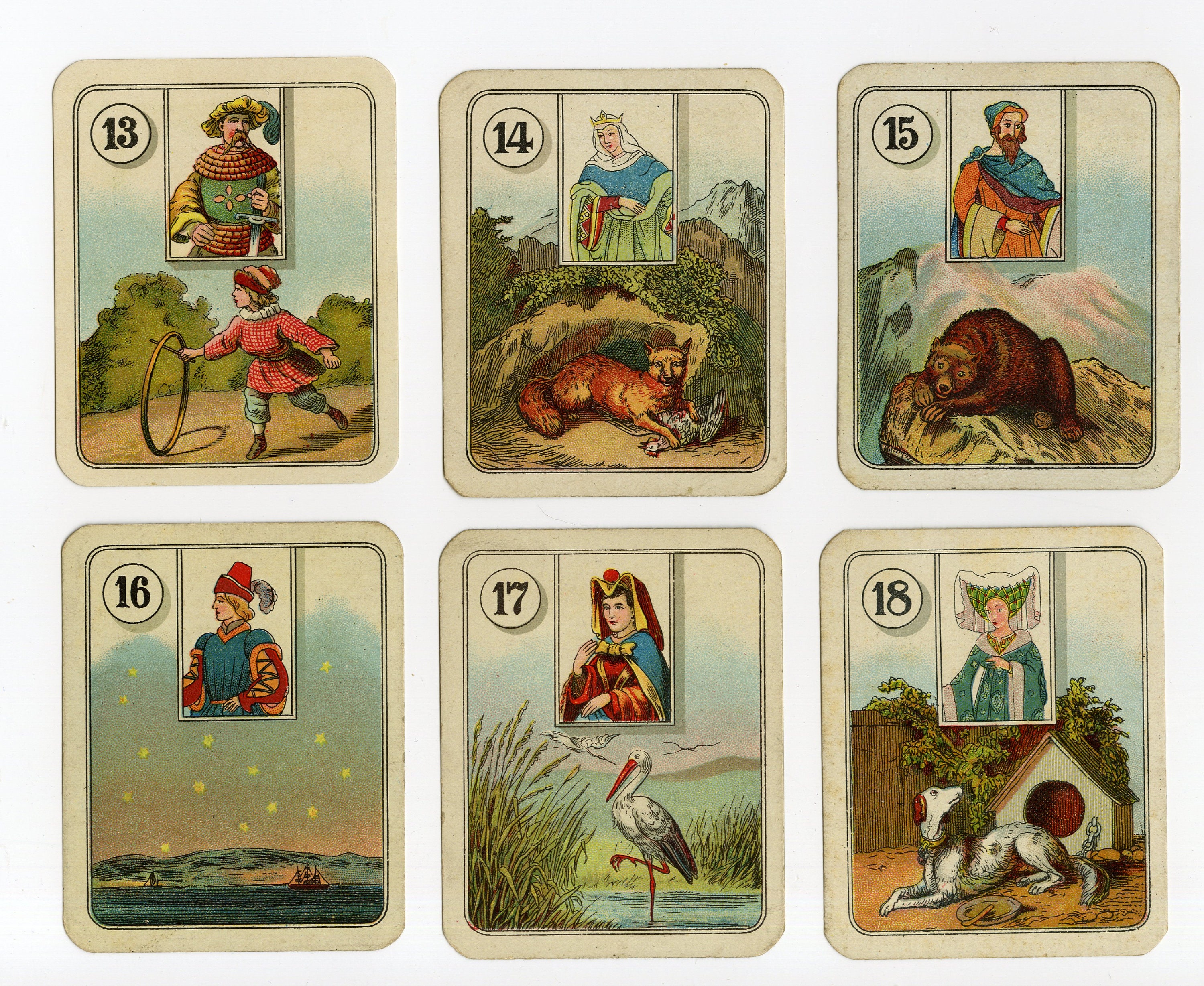 LENORMAND FORTUNE TELLING Cards, Circa 1920, Vintage - Etsy