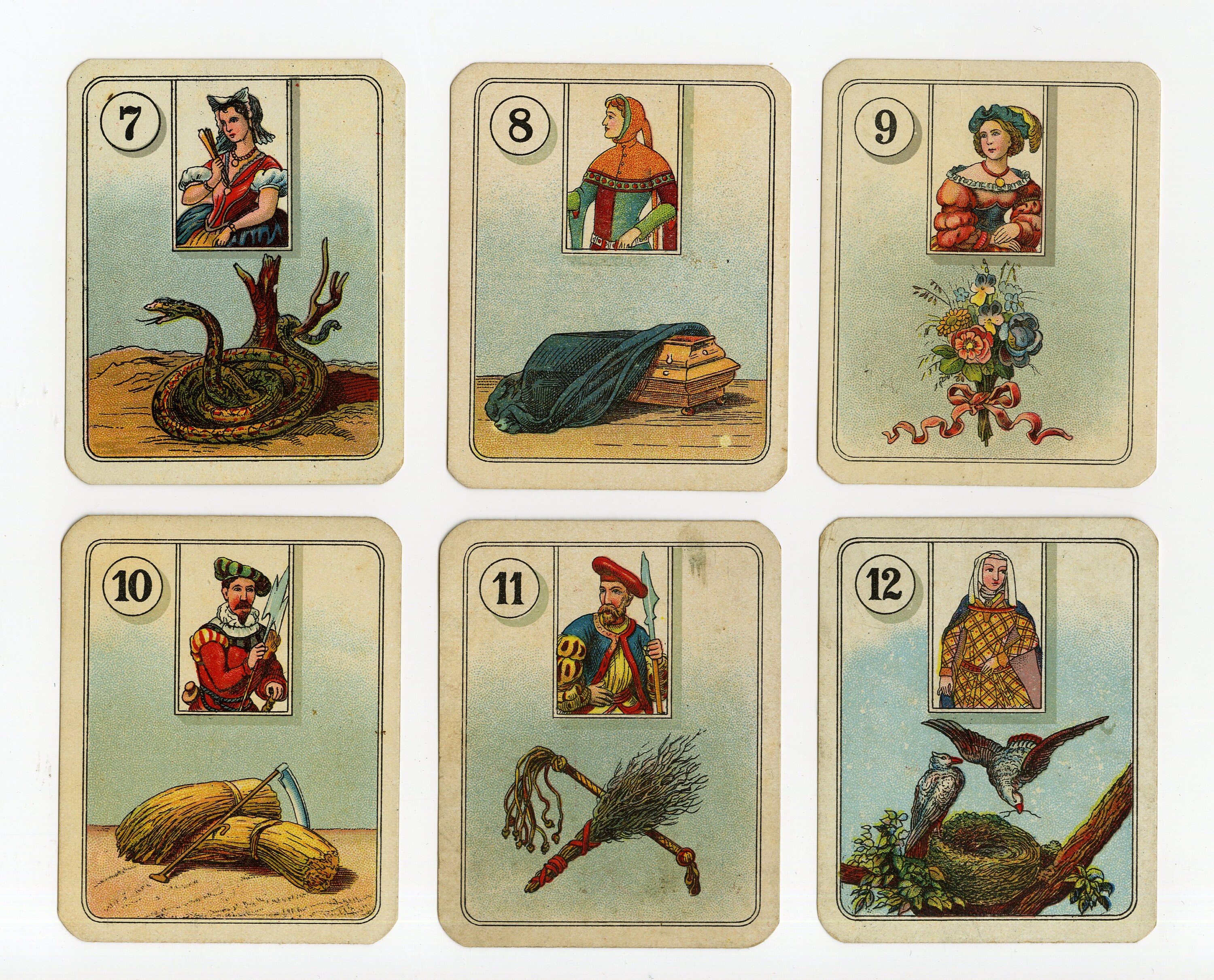 LENORMAND FORTUNE TELLING Cards, Circa 1920, Vintage - Etsy