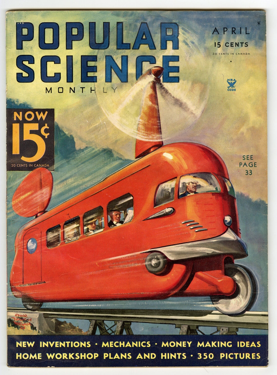 POPULAR SCIENCE MAGAZINE, Circa 1929. Vintage - Etsy