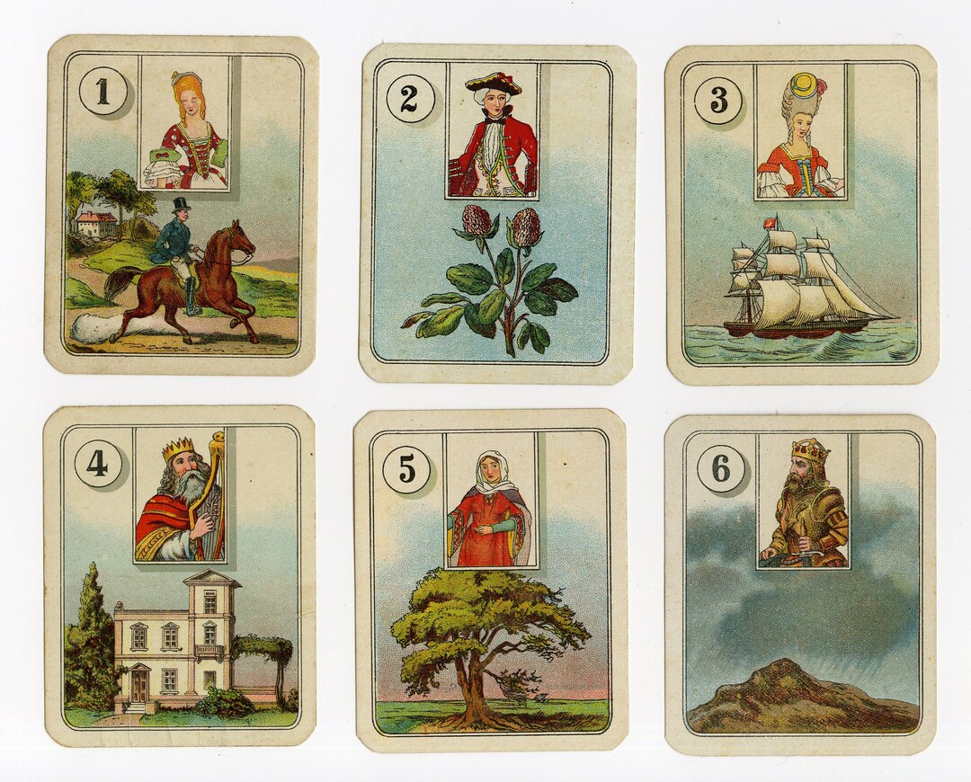 LENORMAND FORTUNE TELLING Cards, Circa 1920, Vintage - Etsy