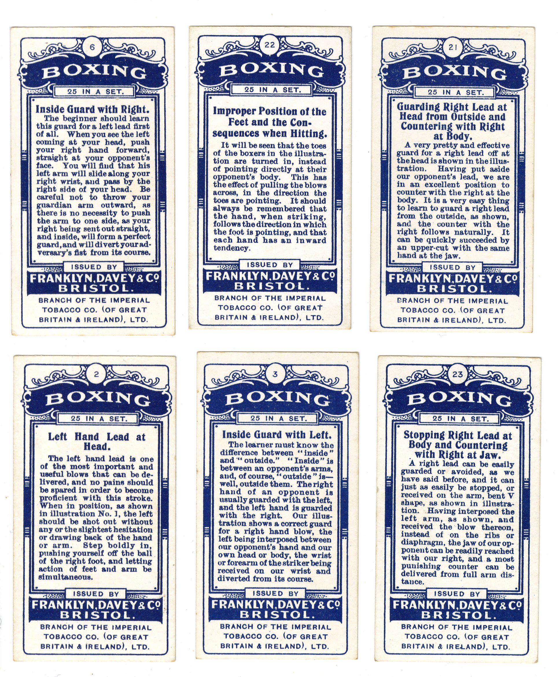 BOXING TRADE CARDS. Circa 1920, Original & Antique - Etsy