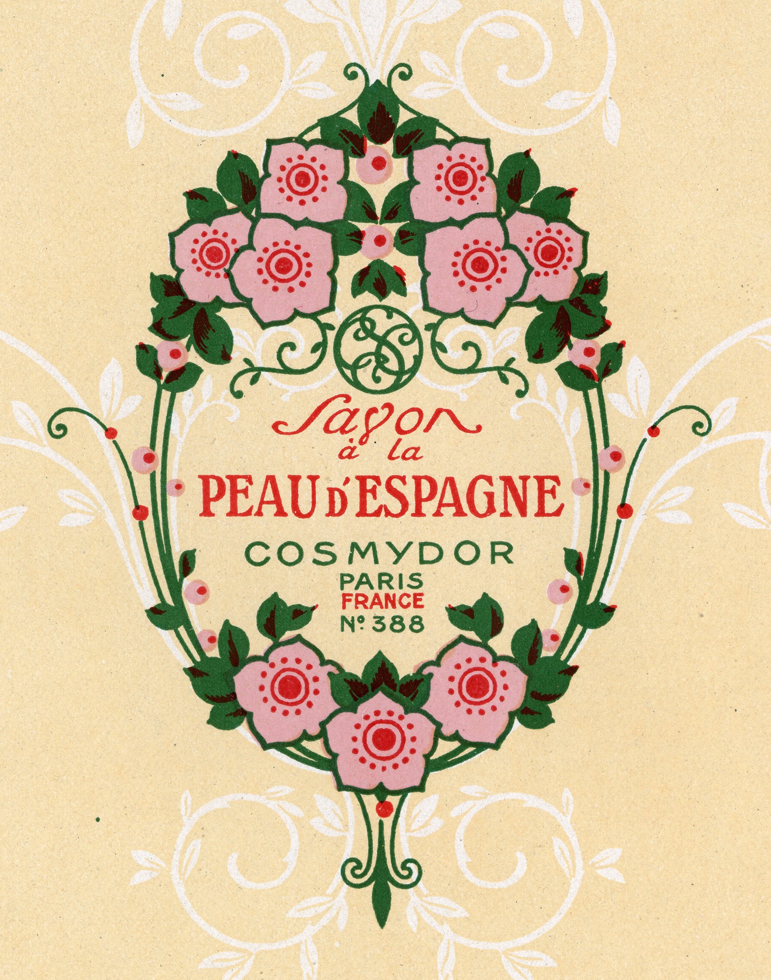 FRENCH PERFUME LABEL, Circa 1930, Vintage - Etsy