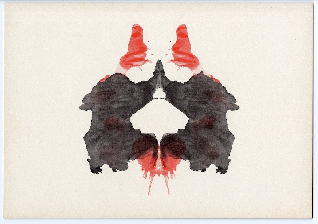 RORSCHACH TEST CARD. Circa 1948, Original & Vintage. - Etsy