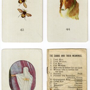 TEUILA FORTUNE TELLING Cards, Complete Set. Made 1923, Antique - Etsy