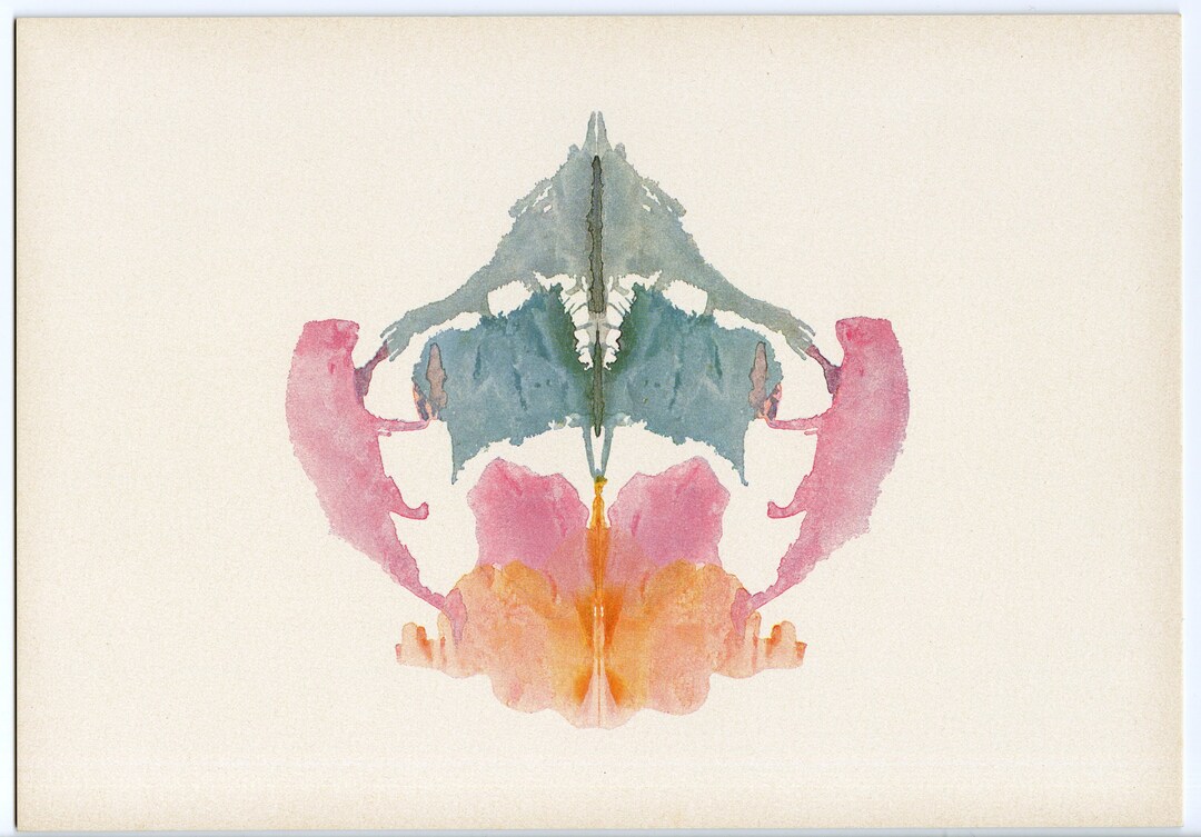 RORSCHACH TEST CARD. Circa 1940, Original & Vintage - Etsy