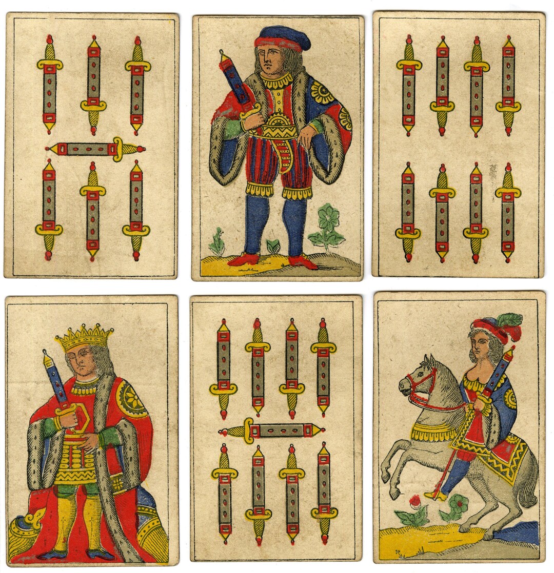 FRENCH CARD GAME. Circa Mid / Late 1800's. Original & Antique - Etsy