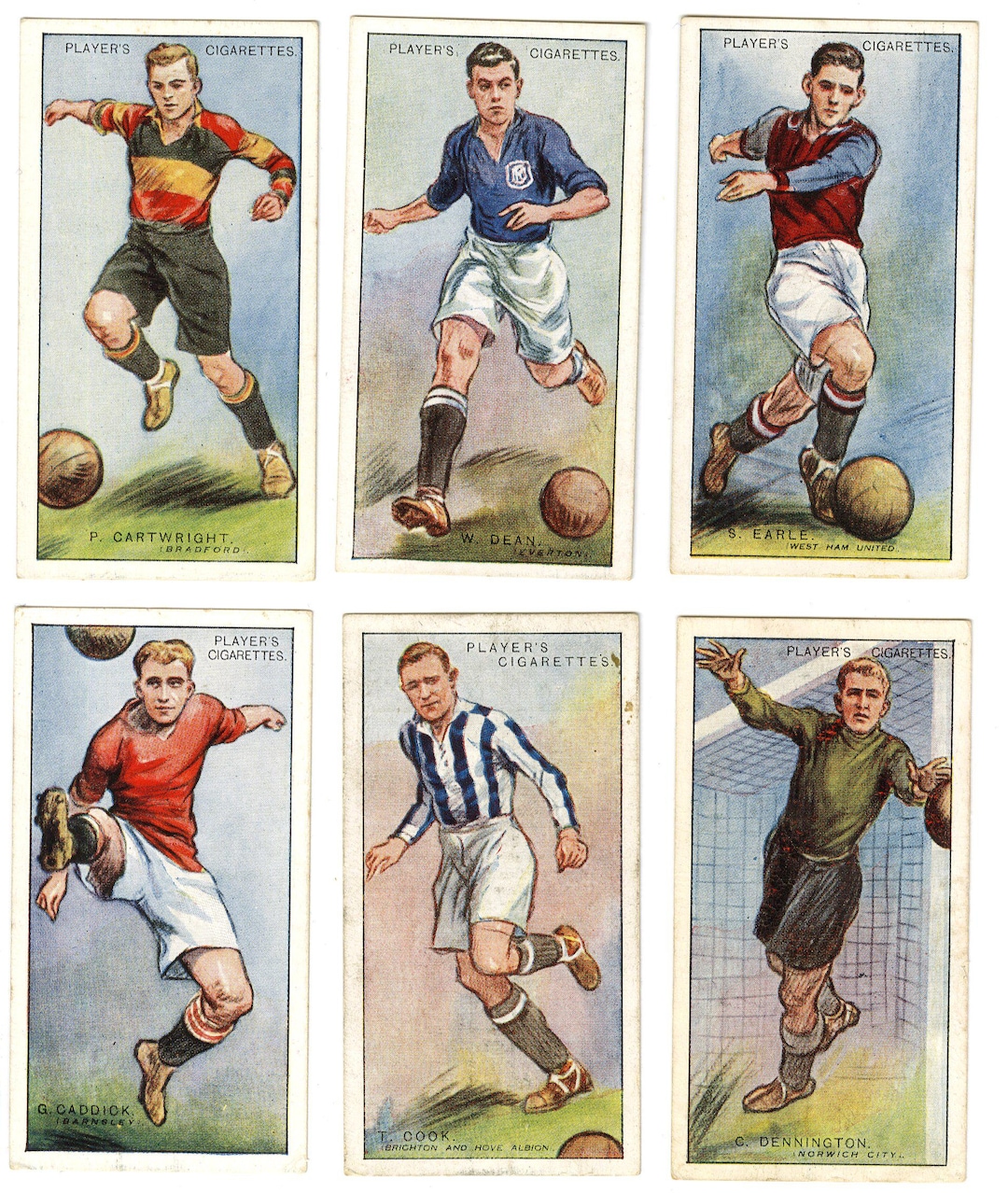 25 SOCCER PLAYERS Trade Cards. Circa 1930, Vintage - Etsy