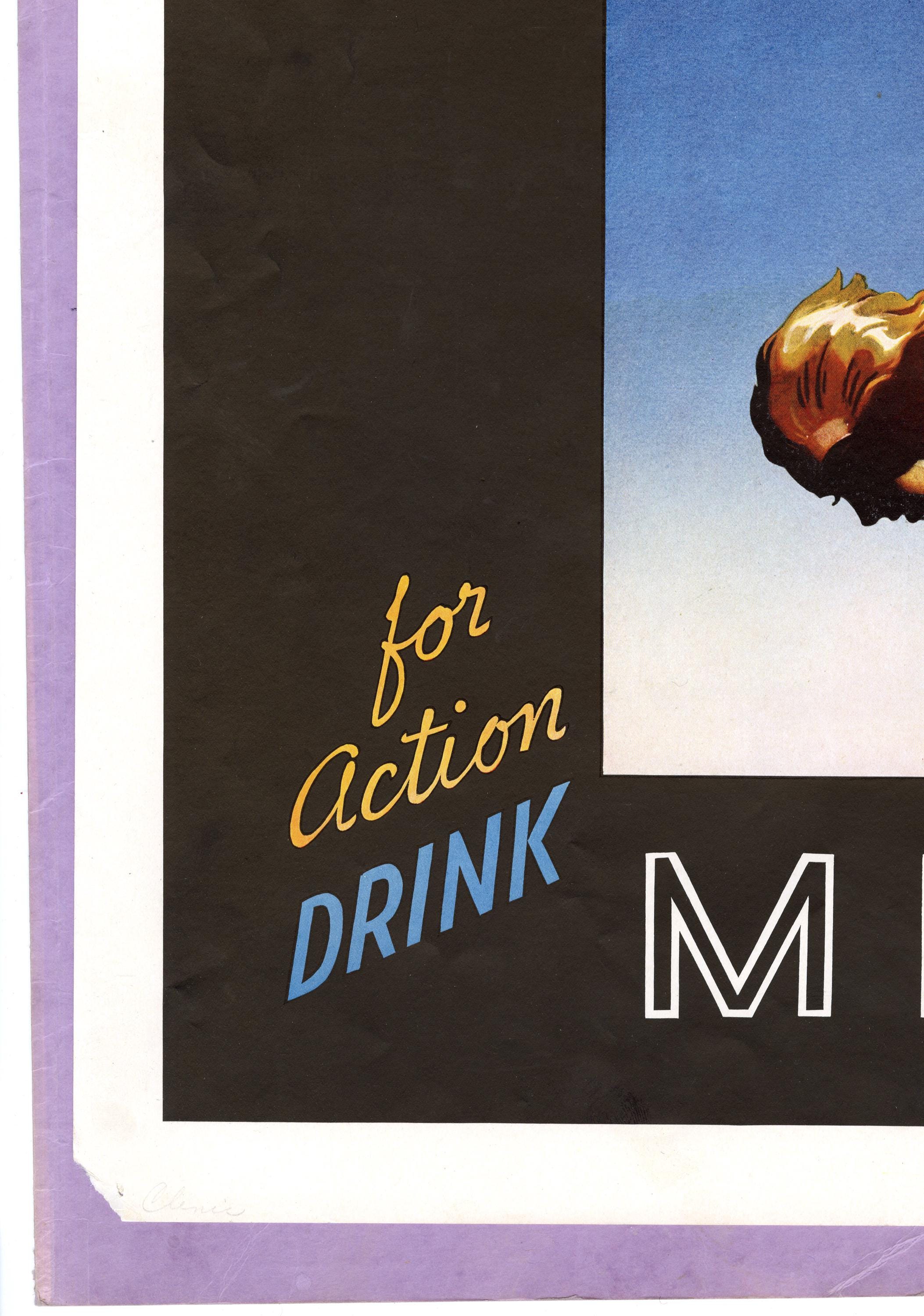 DIVING WOMAN Advertisement Poster. Circa 1940, Vintage - Etsy