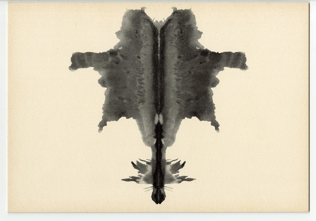 RORSCHACH TEST CARD, Circa 1948, Original & Vintage - Etsy