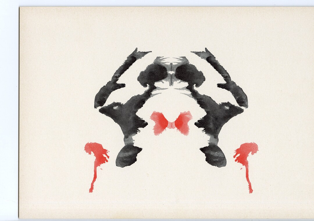 RORSCHACH TEST CARD. Circa 1940, Original & Vintage - Etsy