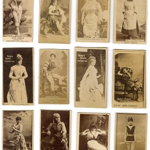 25 VICTORIAN WOMEN Trade Cards. Circa 1900, Original & Vintage - Etsy