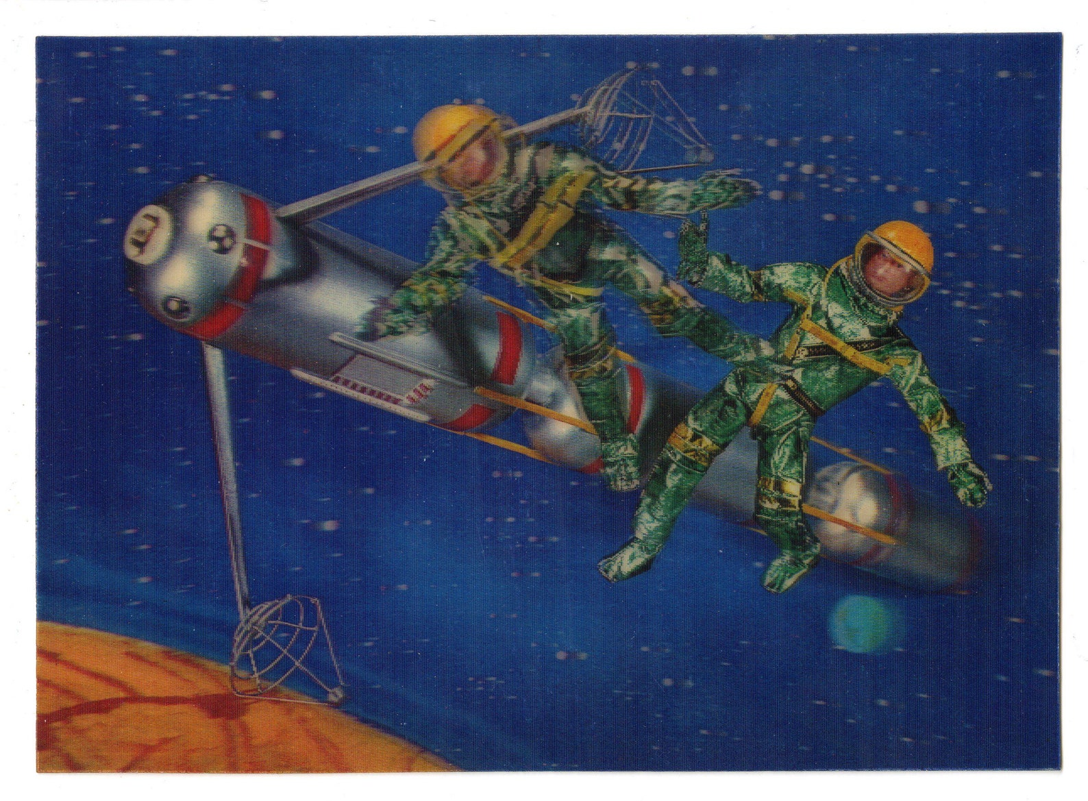 THREE 3-D OUTER SPACE Postcards. Circa 1960, Vintage - Etsy