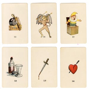 TEUILA FORTUNE TELLING Cards, Complete Set. Made 1923, Antique - Etsy