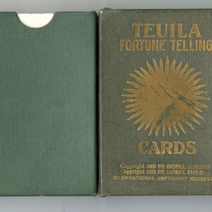 TEUILA FORTUNE TELLING Cards, Complete Set. Made 1923, Antique - Etsy