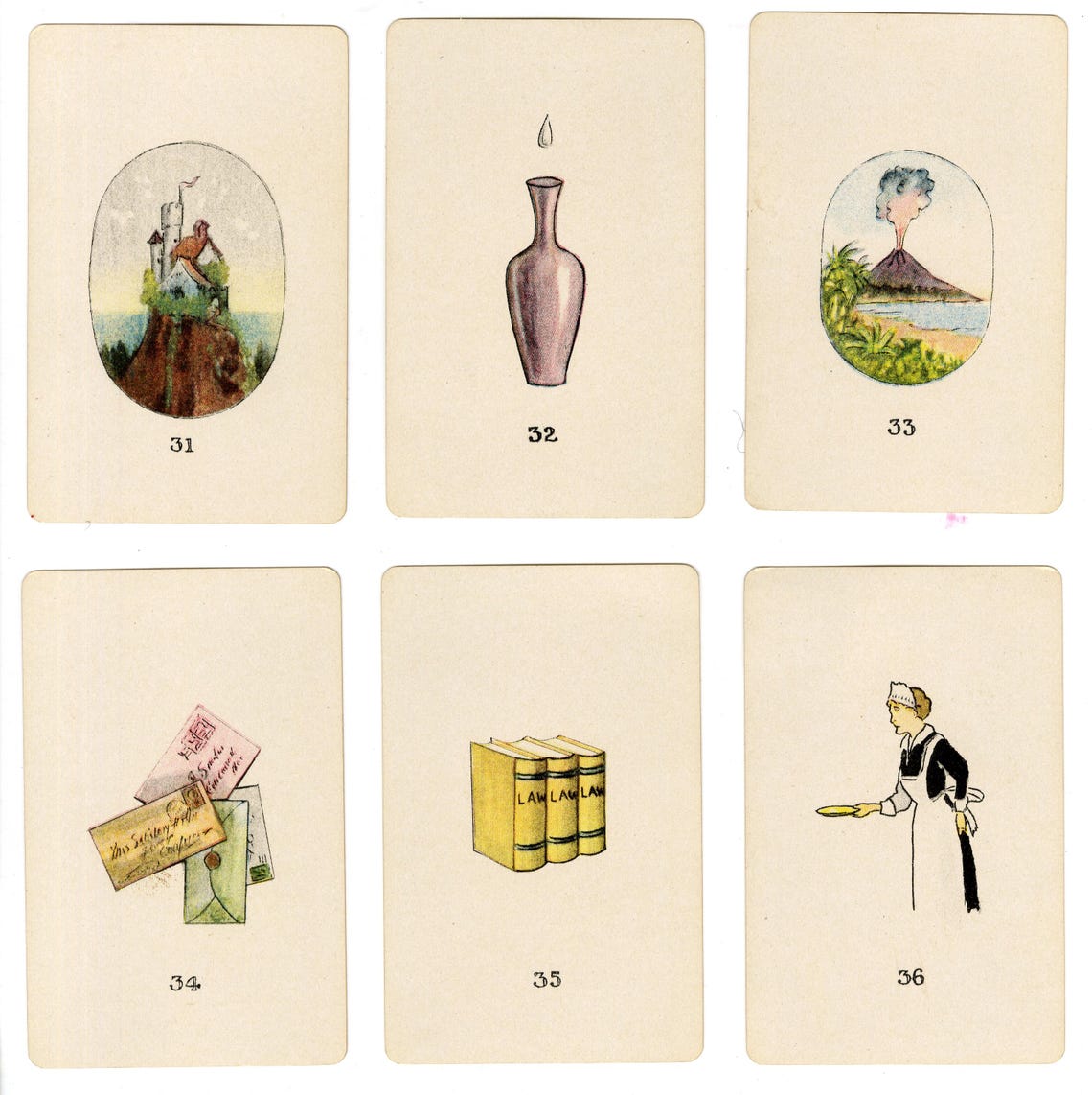 TEUILA FORTUNE TELLING Cards, Complete Set. Made 1923, Antique - Etsy