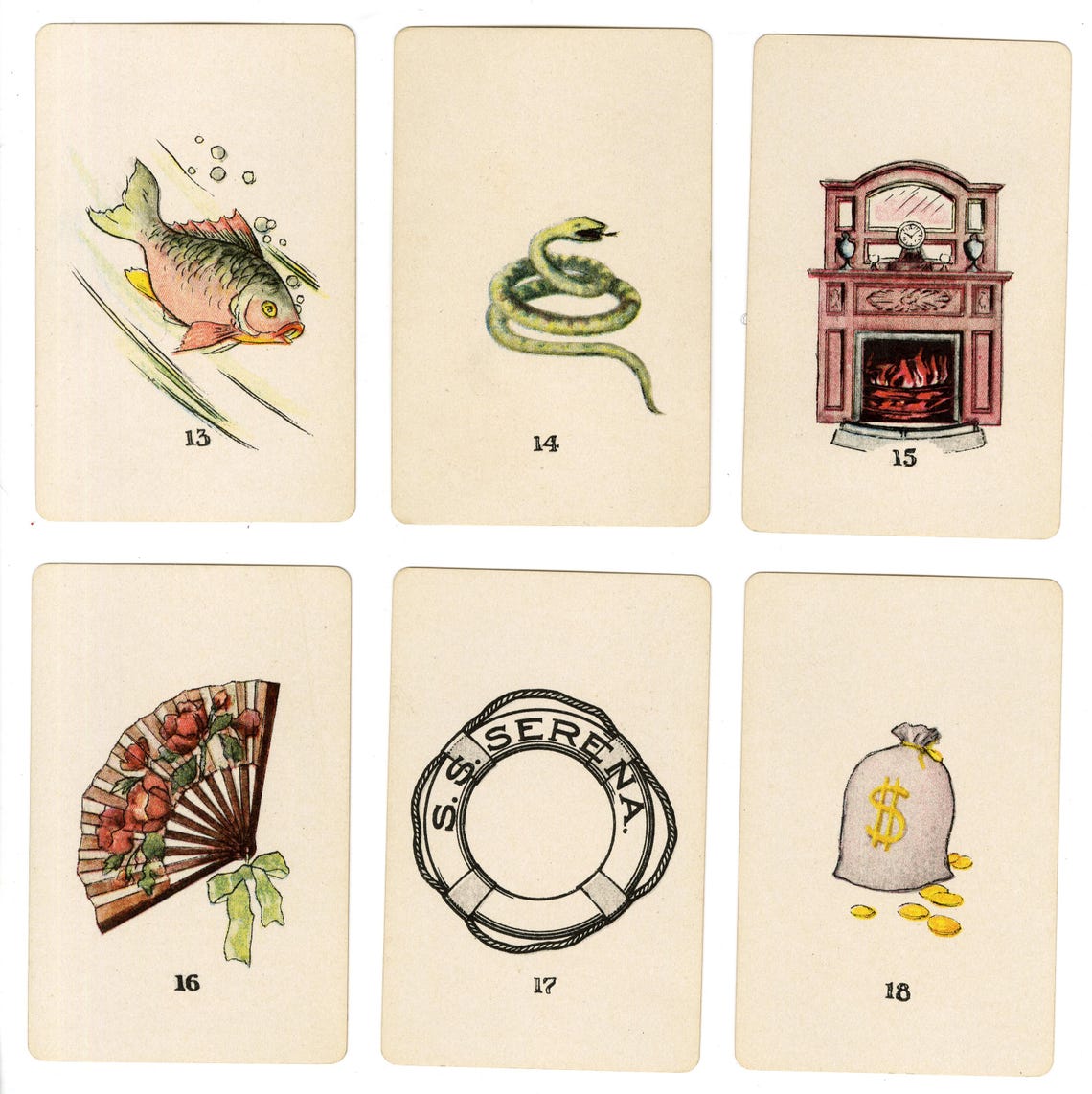TEUILA FORTUNE TELLING Cards, Complete Set. Made 1923, Antique - Etsy