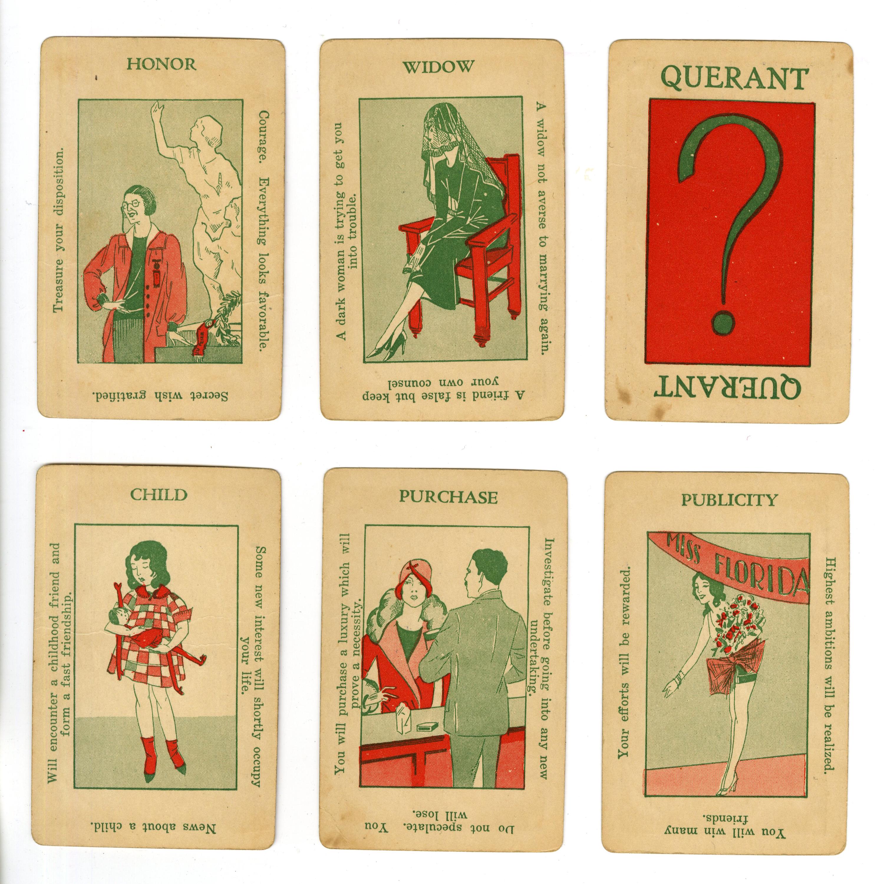 FORTUNE TELLING CARDS. Circa 1930, Original & Vintage - Etsy