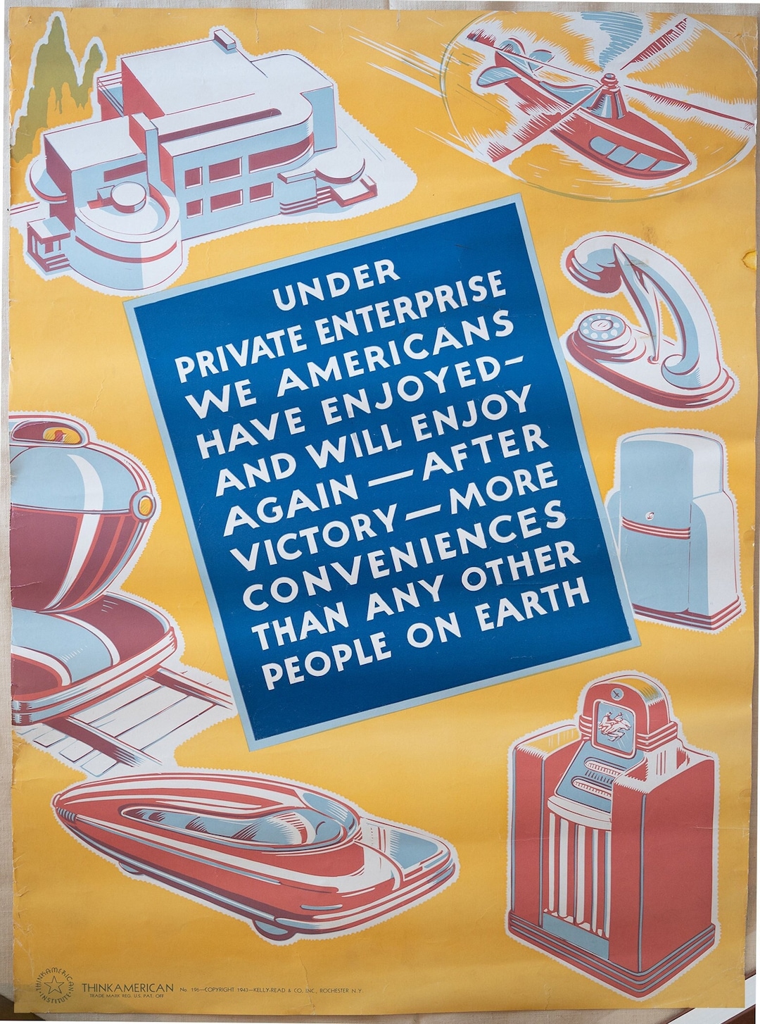 INDUSTRIAL PROPAGANDA POSTER, Circa 1940, Vintage - Etsy
