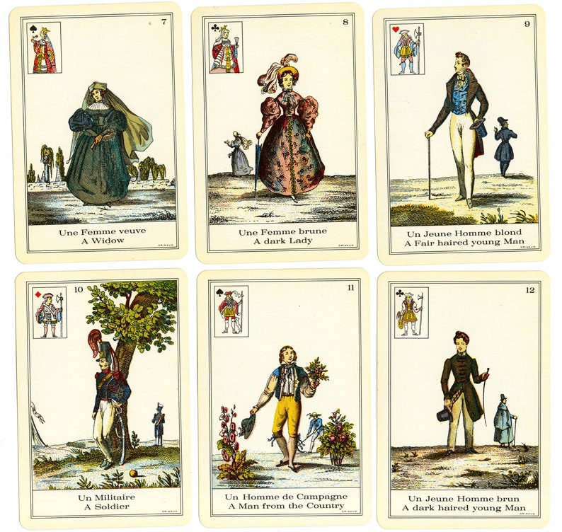 FORTUNE TELLING CARDS. Circa 1920, Original & Vintage - Etsy