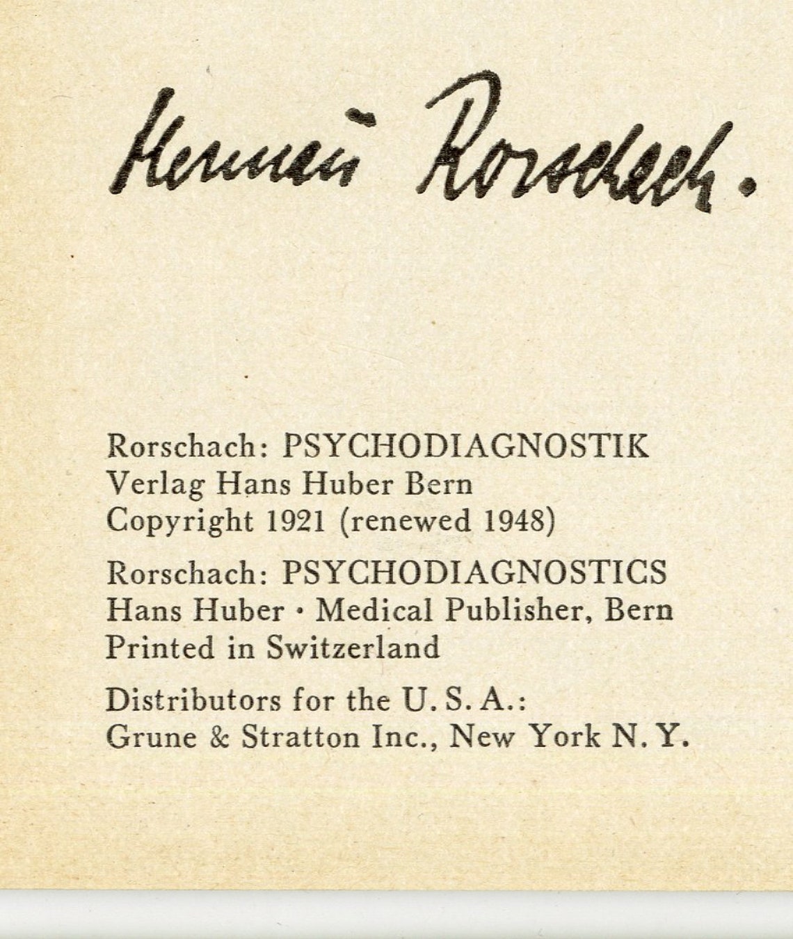 RORSCHACH TEST CARD. Circa 1940, Original & Vintage - Etsy