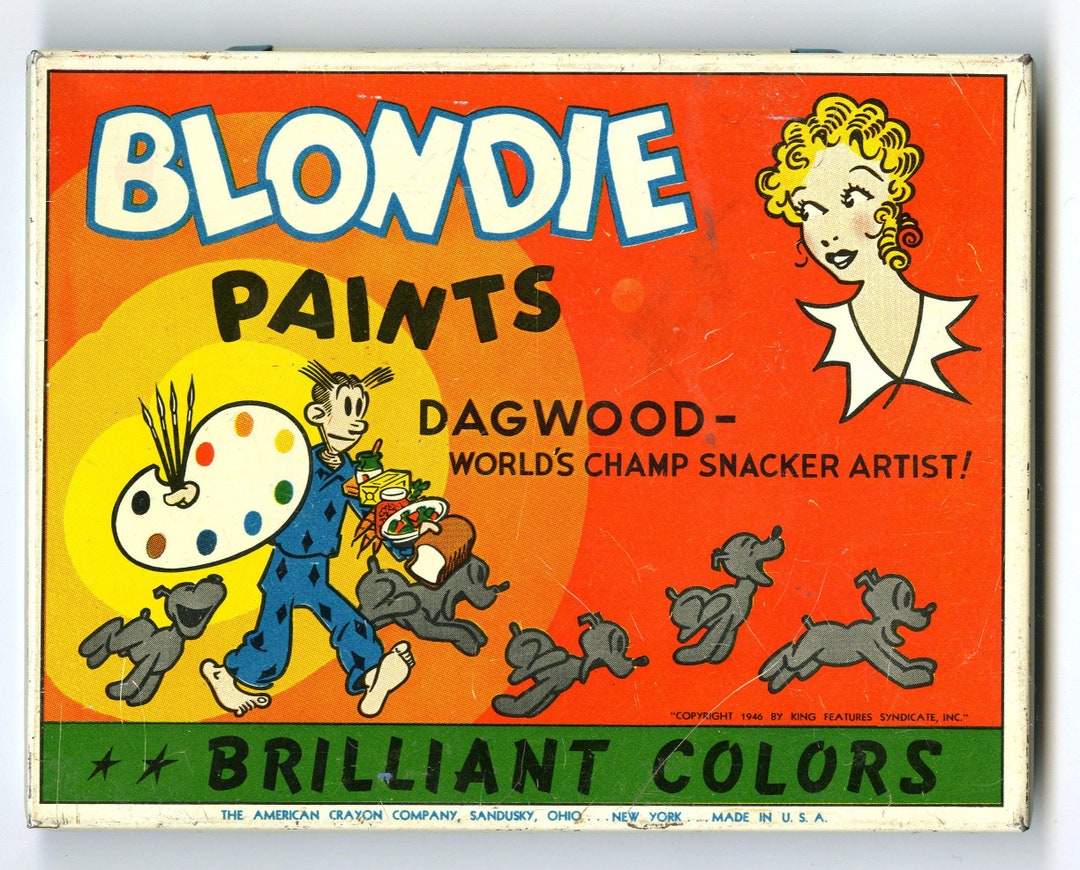 A "blondie" PAINT BOX. Circa 1940, Original and Vintage - Etsy
