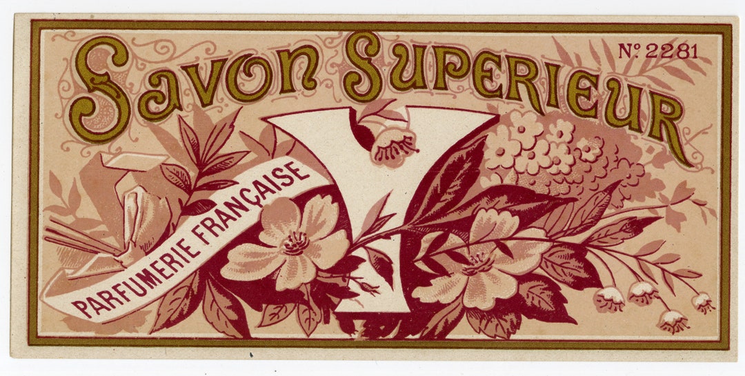 FRENCH PERFUME LABEL, Circa 1930, Vintage - Etsy