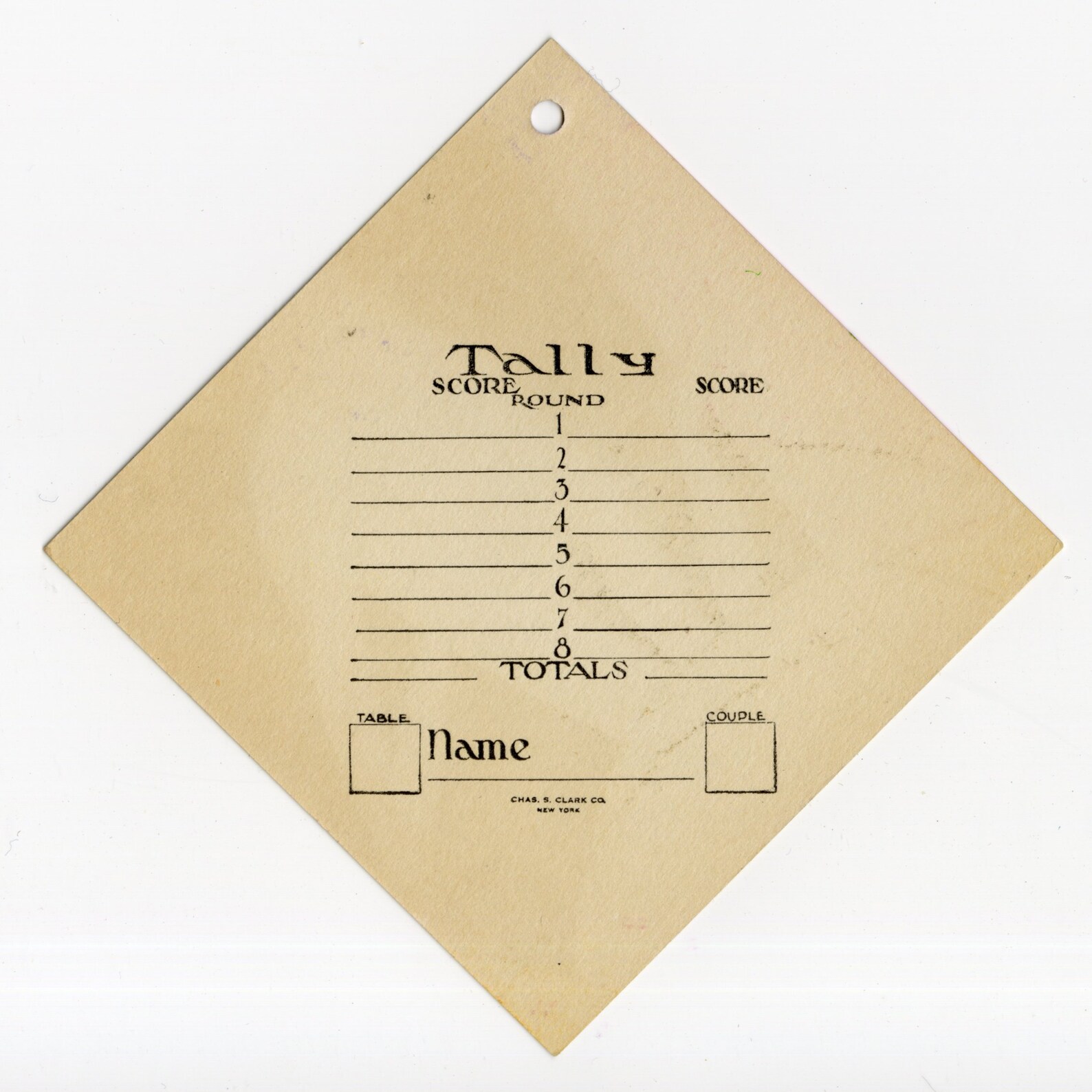 BRIDGE TALLY CARD. Art Deco, Circa 1930, Vintage - Etsy