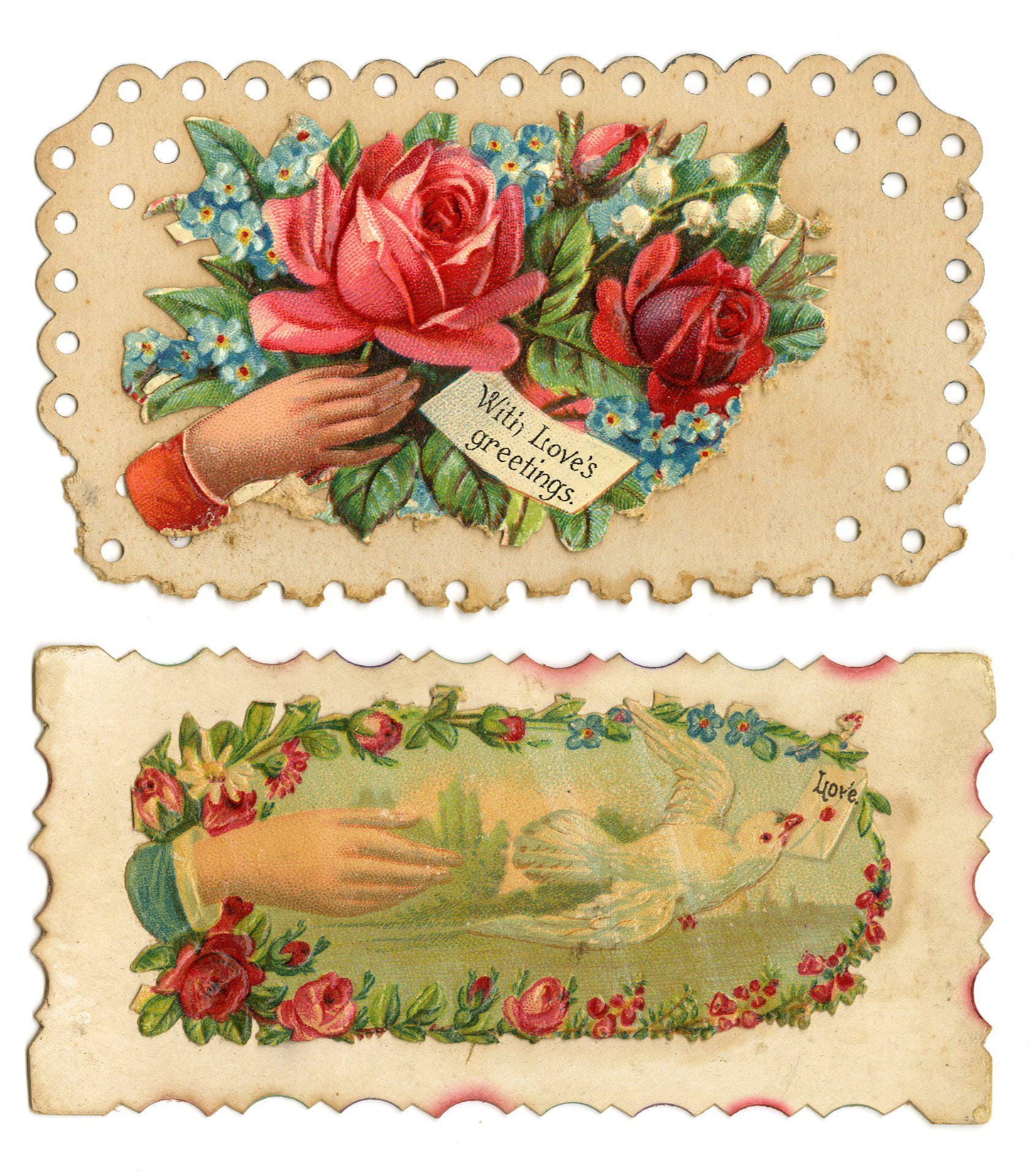 10 VICTORIAN CALLING CARDS, Circ 1910. Original & Antique - Etsy