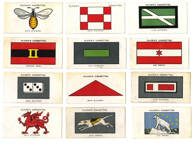 DESIGN INSIGNIAS Trade Cards. Set of 50. Circa 1920, Original & Vintage ...