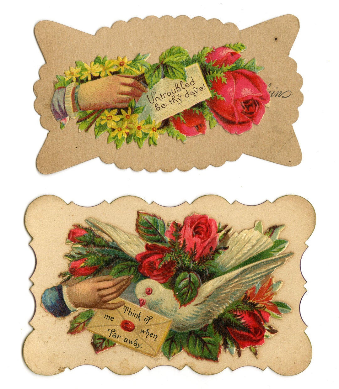 8 VICTORIAN CALLING CARDS. Circa 1910, Original & Antique - Etsy