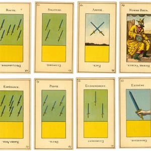 RARE FRENCH TAROT Deck. Complete: 78 Cards. Circa 1890, Original ...